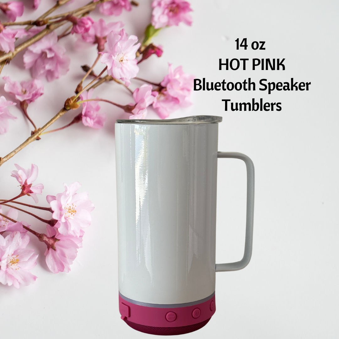 14oz Bluetooth cups with handles | Niknakcraft